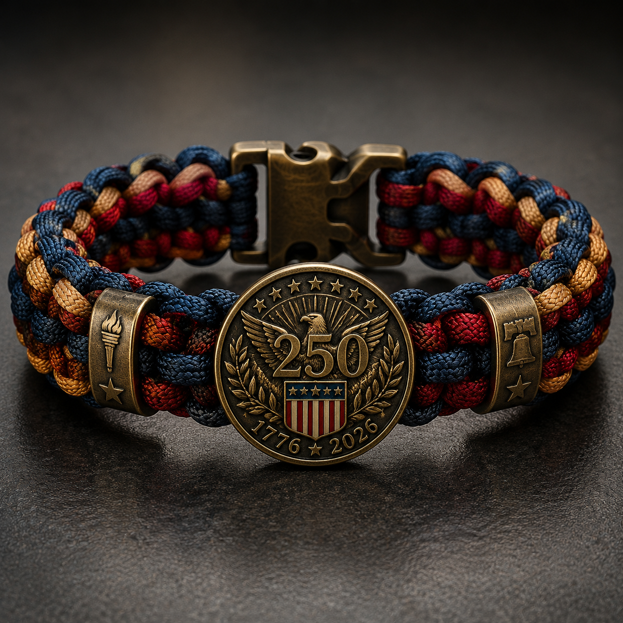 🔥Summer Sale 49% OFF🔥250th Anniversary Patriotic Paracord Bracelet ...