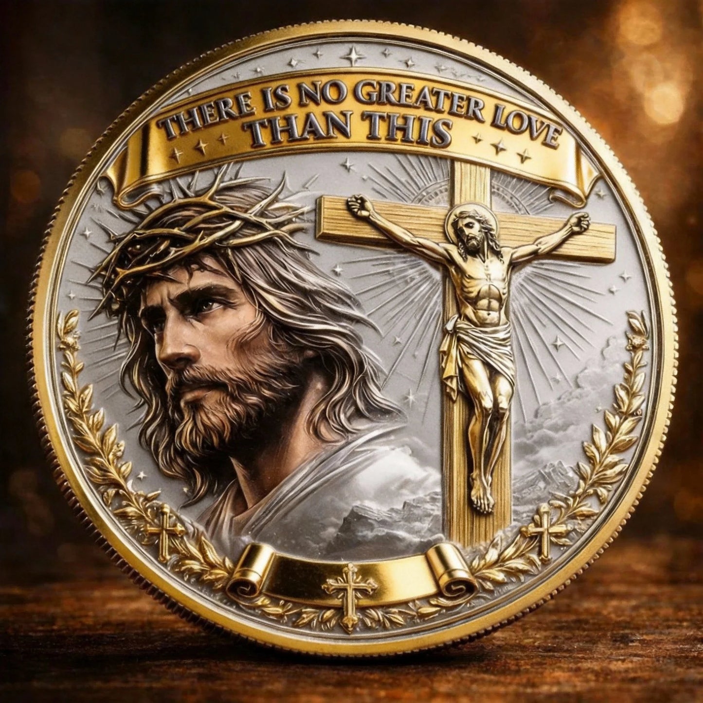 ️Last Day 50% OFF - ️“No Greater Love” Resurrection Commemorative Coin ...