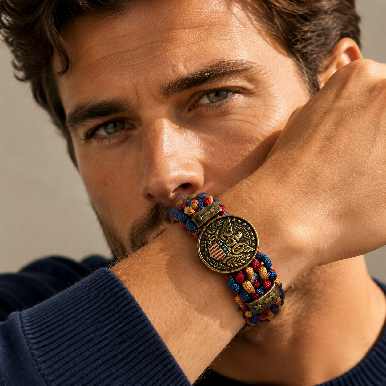 🔥Summer Sale 49% OFF🔥250th Anniversary Patriotic Paracord Bracelet ...