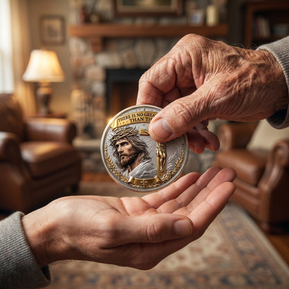 ️Last Day 50% OFF - ️“No Greater Love” Resurrection Commemorative Coin ...